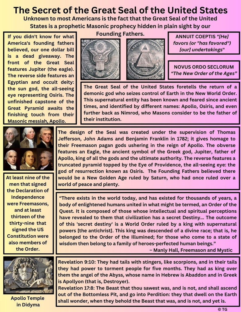 Printable Bible Study Aid With Illustrations / “the Secret of the Great ...