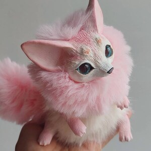 Pocket Fennec fox poseable art toy | Etsy