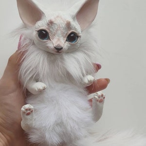 Pocket Fennec fox poseable art toy | Etsy