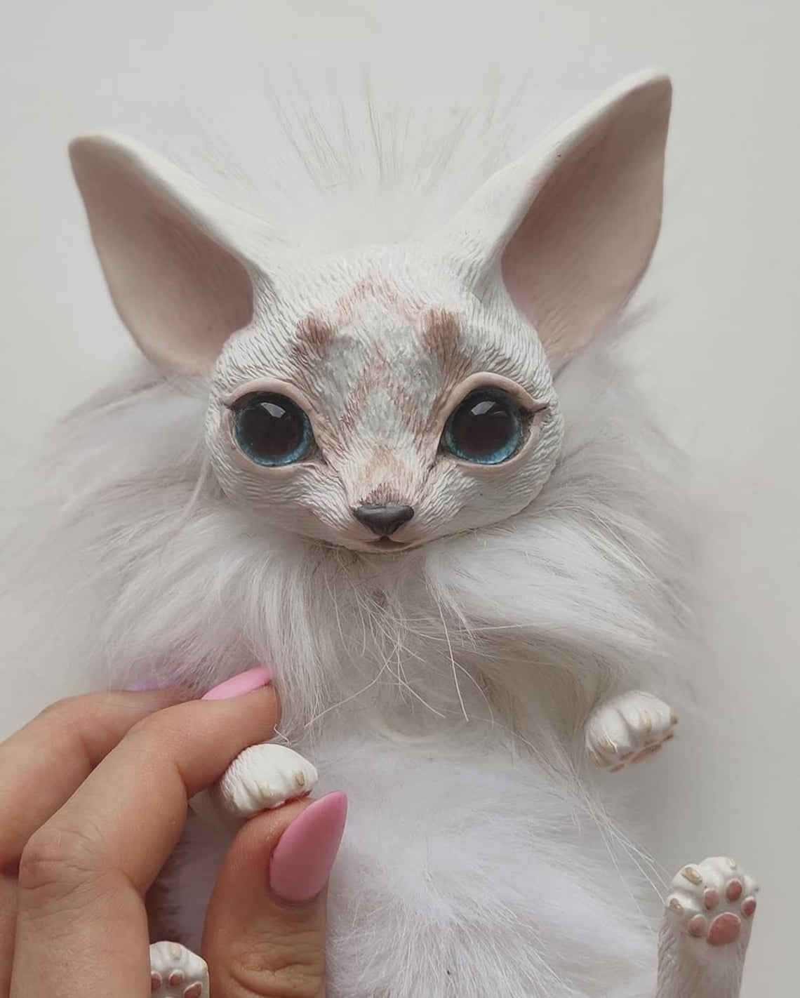 Pocket Fennec fox poseable art toy | Etsy