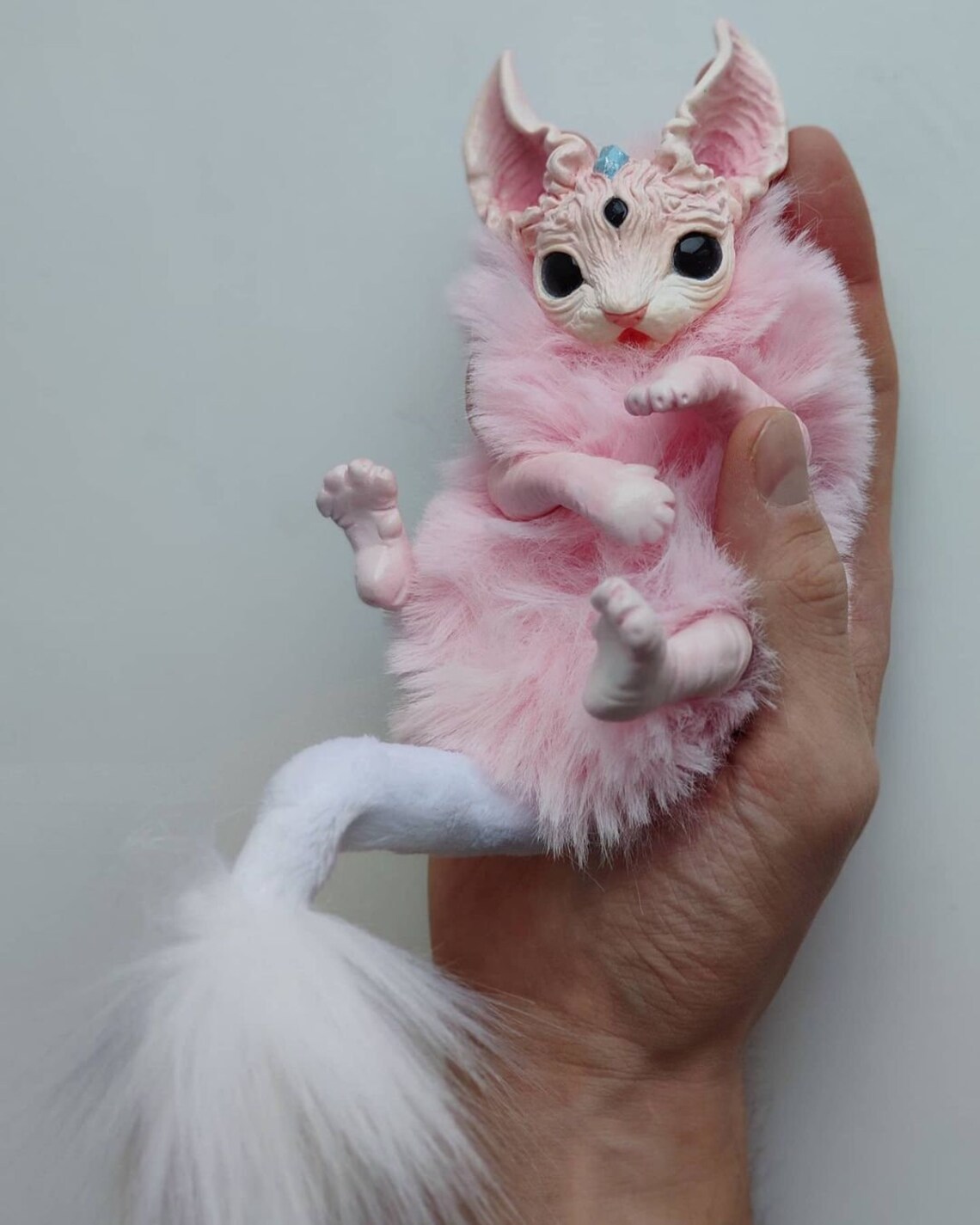 Baby elfcat poseable art doll | Etsy