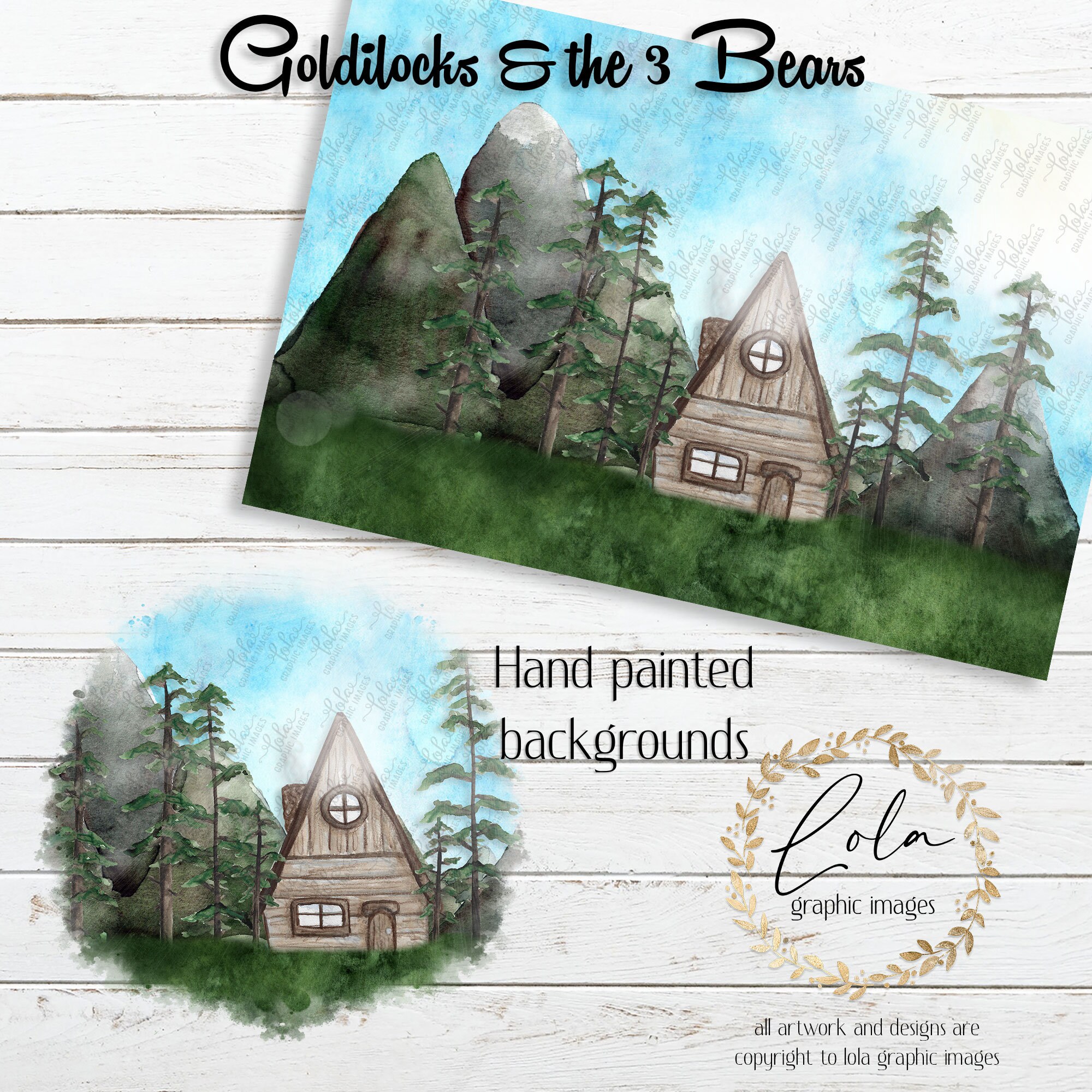Goldilocks Clipart Fairy Tale Clipart Three Bears - Etsy Australia