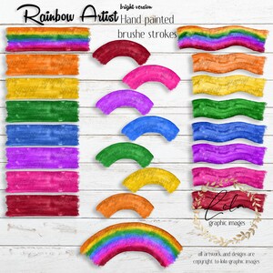 Watercolor Bright Paint Rainbow Clipart, Images, Artist Paint Brush ...