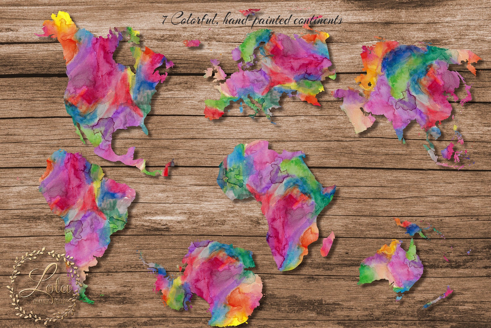 Watercolor World Globe Clipart Wanderlust Explore Travel Paper - Etsy