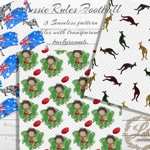 Cute Australian Rules Football Clipart Sport AFL Aussie Graphics Tribal ...