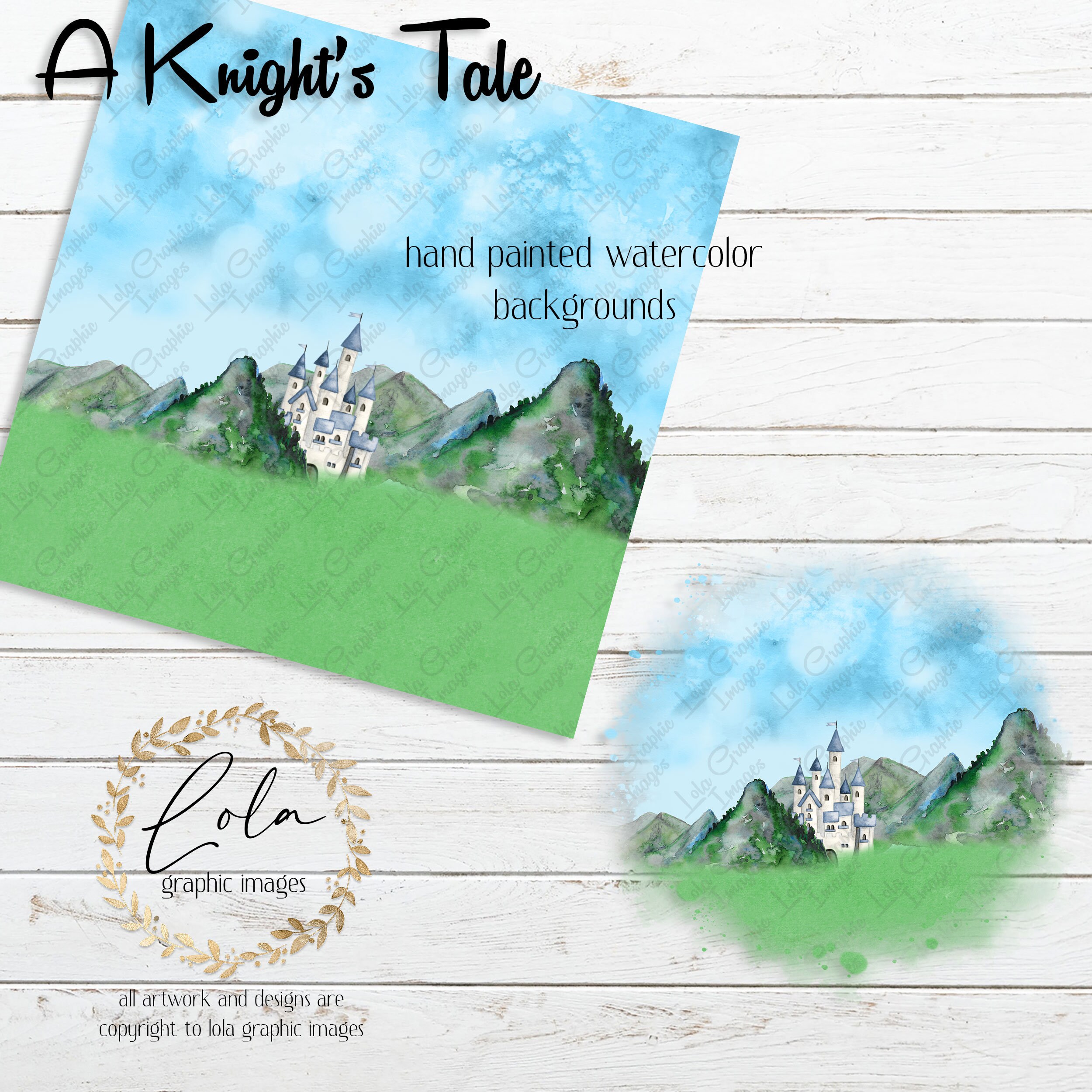 Watercolor Dragon Clipart Knight Princess Graphics Boy - Etsy