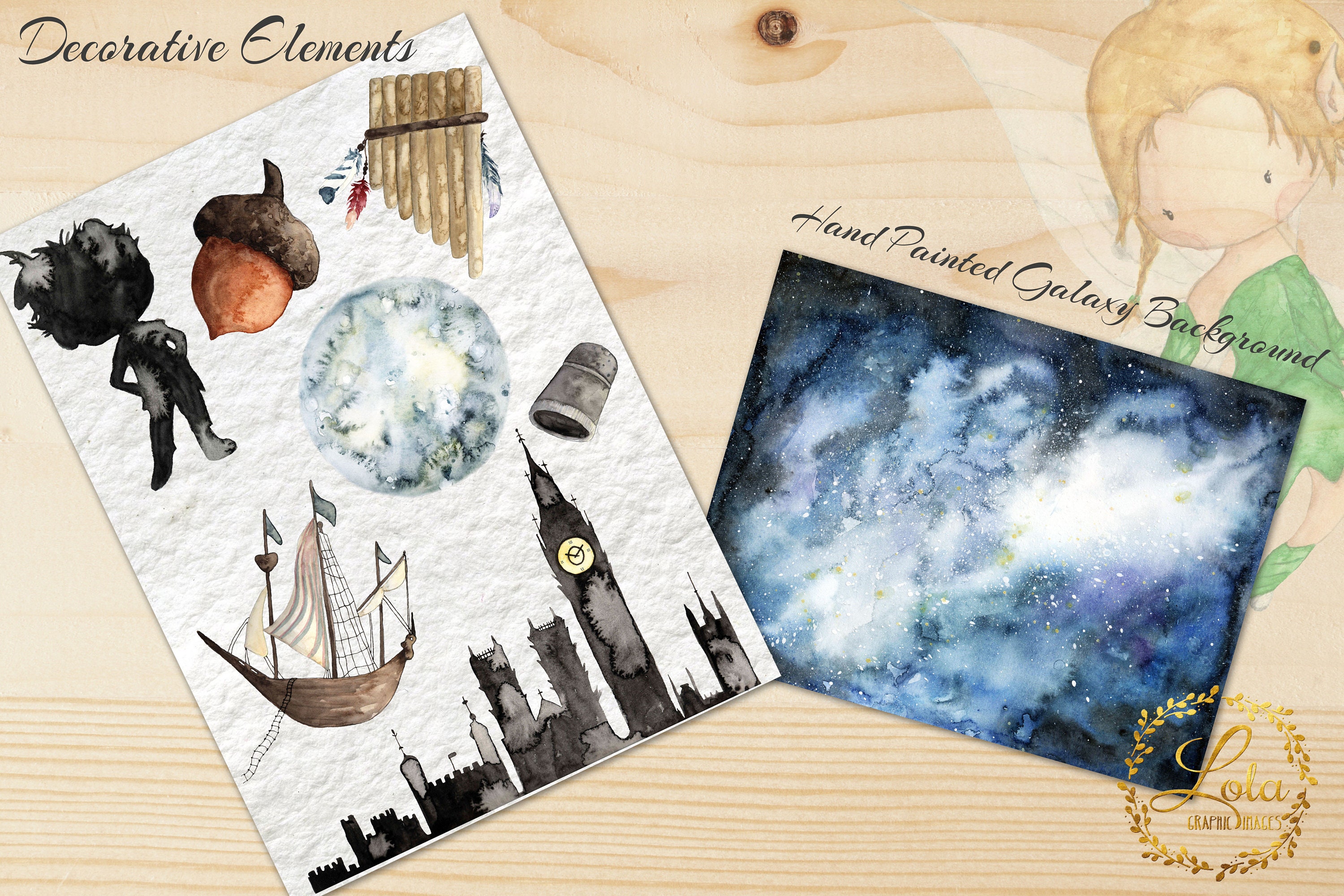 Peter Pan Clipart Fairy Tale Clip Art Tinkerbell Clip Art - Etsy Canada