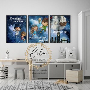 Watercolor Peter Pan Clipart Fairy Tale Art Tinkerbel - Etsy