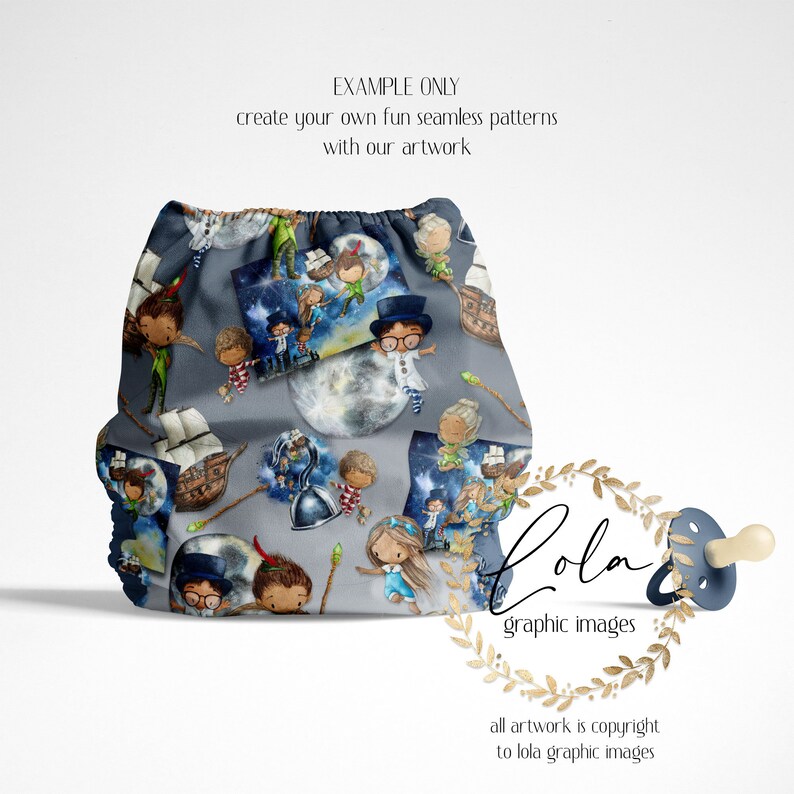 Watercolor Peter Pan Clipart Fairy Tale Art Tinkerbel - Etsy UK