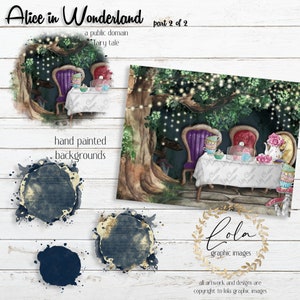 Watercolor Alice in Wonderland Clipart | Fairy Tale | Tea Party ...
