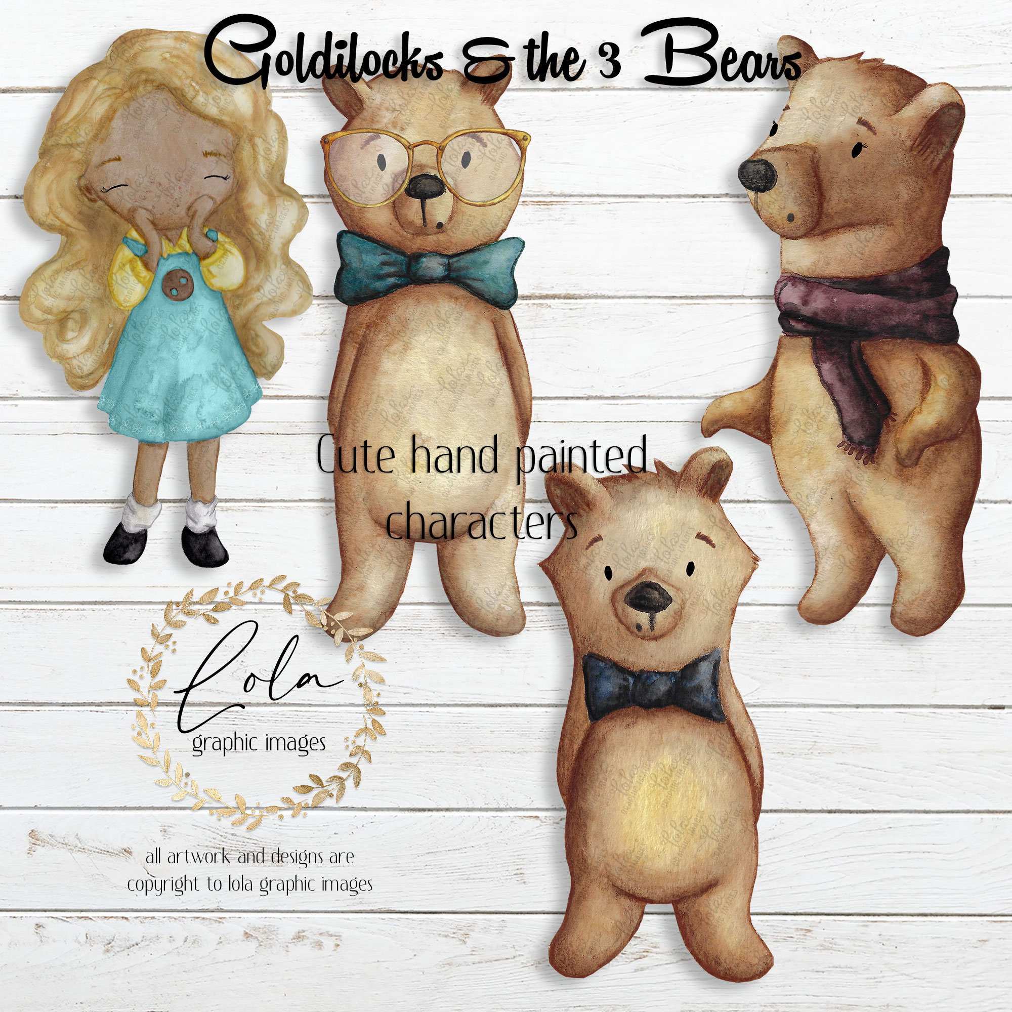 Baby Bear Goldilocks Clip Art