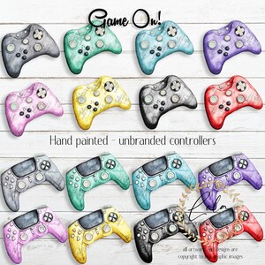 Cute Gamer Clipart Controller Graphics Neon Rainbow Clipart Girs Gamer ...