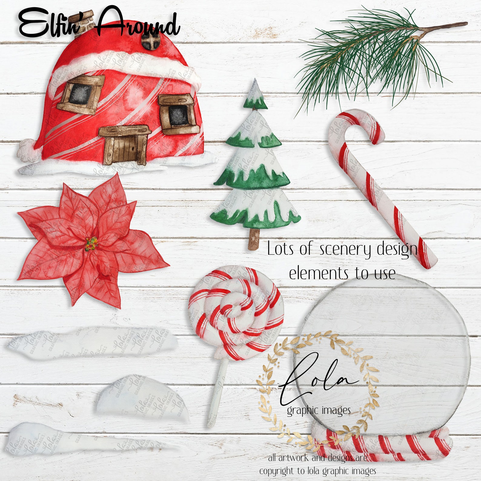 Cute Elf Clipart Father Christmas Santa Clipart Reindeer Art - Etsy