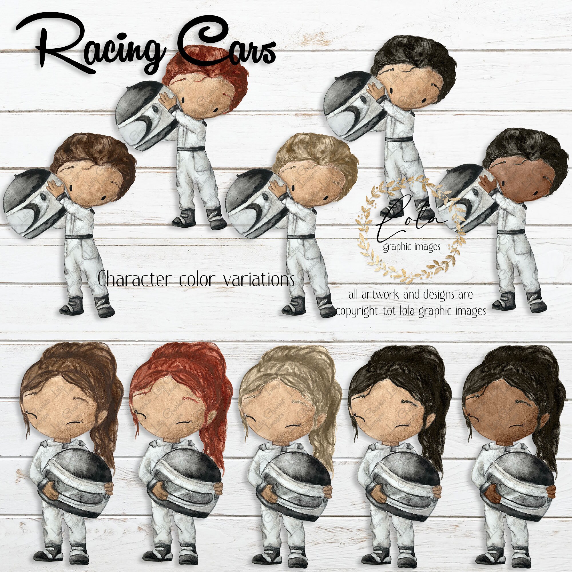 Cute Racing Car Clipart Formula 1 Graphics Cars Clipart | Etsy UK