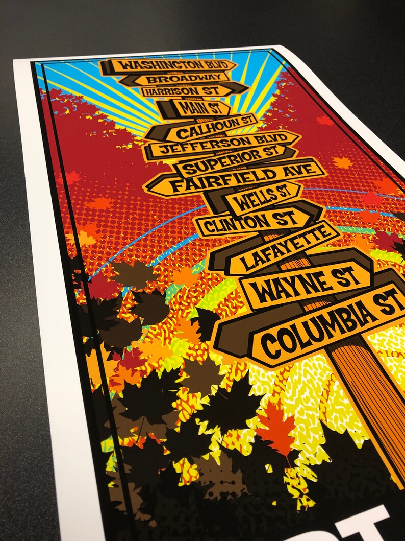 Fort Wayne Indiana: Home of the Three Rivers Print - Etsy