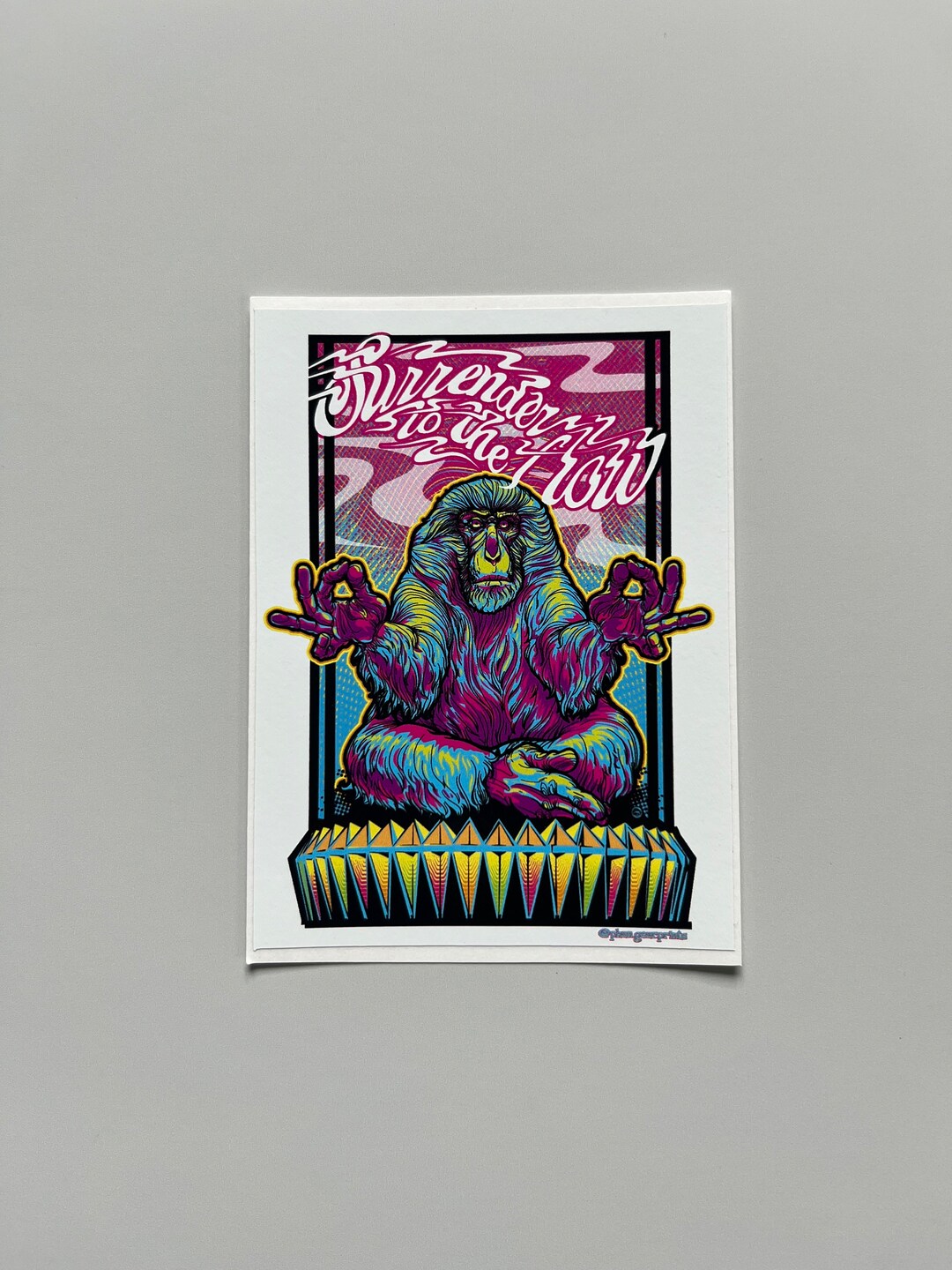 Hampton Big Baboon Vinyl Sticker - Etsy