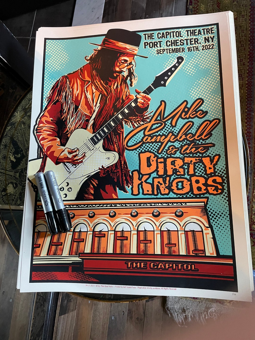 Mike Campbell & the Dirty Knobs 9-16-2022 Capitol Theatre - Etsy