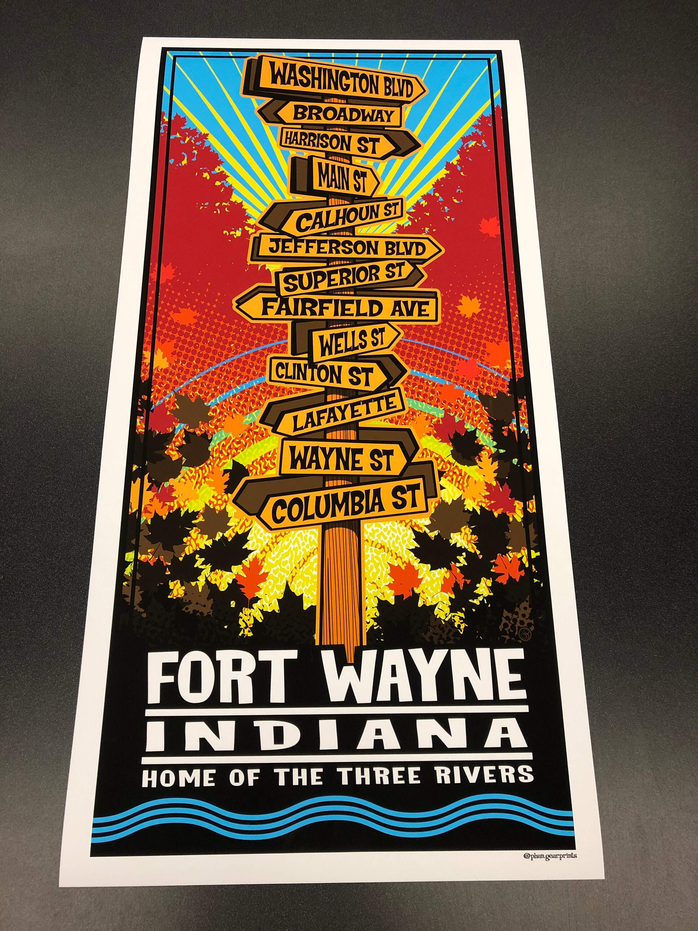 Fort Wayne Indiana: Home of the Three Rivers Print - Etsy