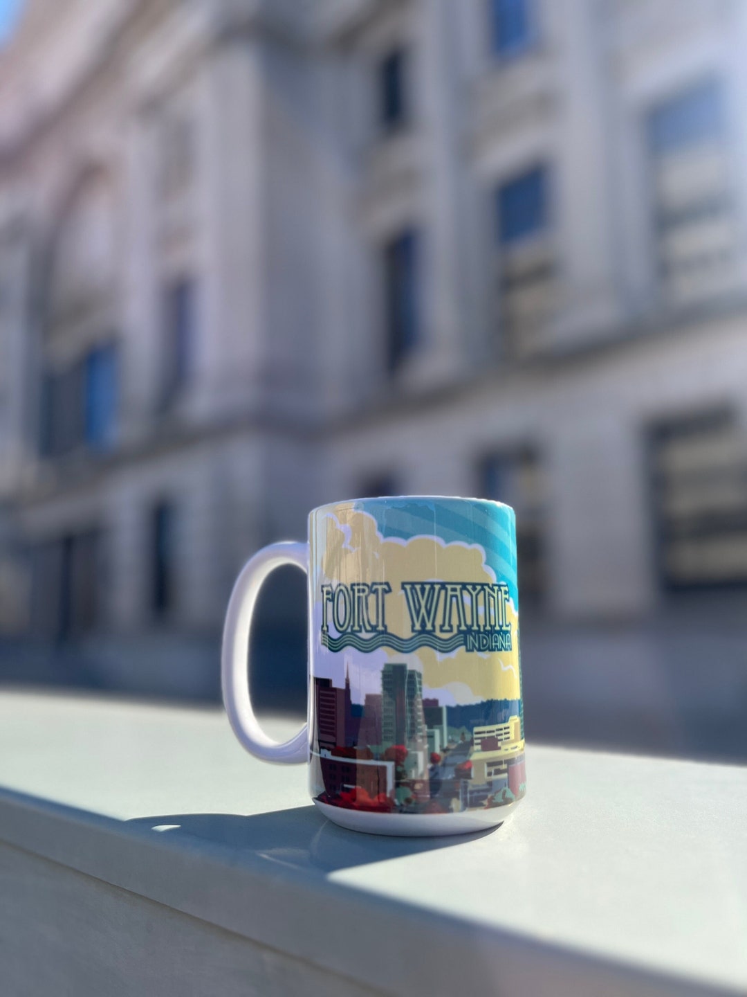 Fort Wayne Skyline Mug - Etsy