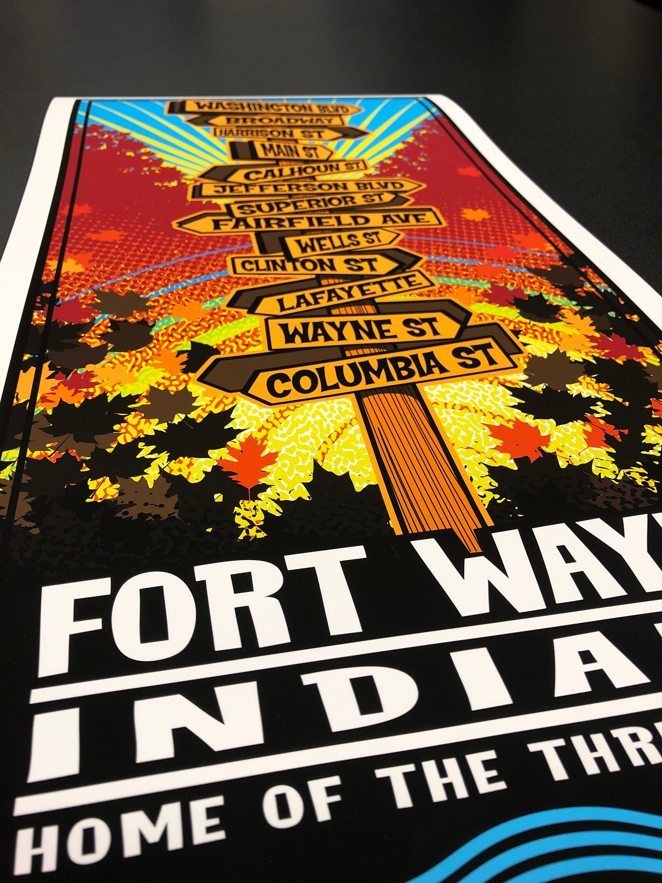 Fort Wayne Indiana: Home of the Three Rivers Print - Etsy