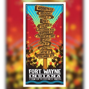 Fort Wayne, Indiana: Home of the Three Rivers Print - Etsy