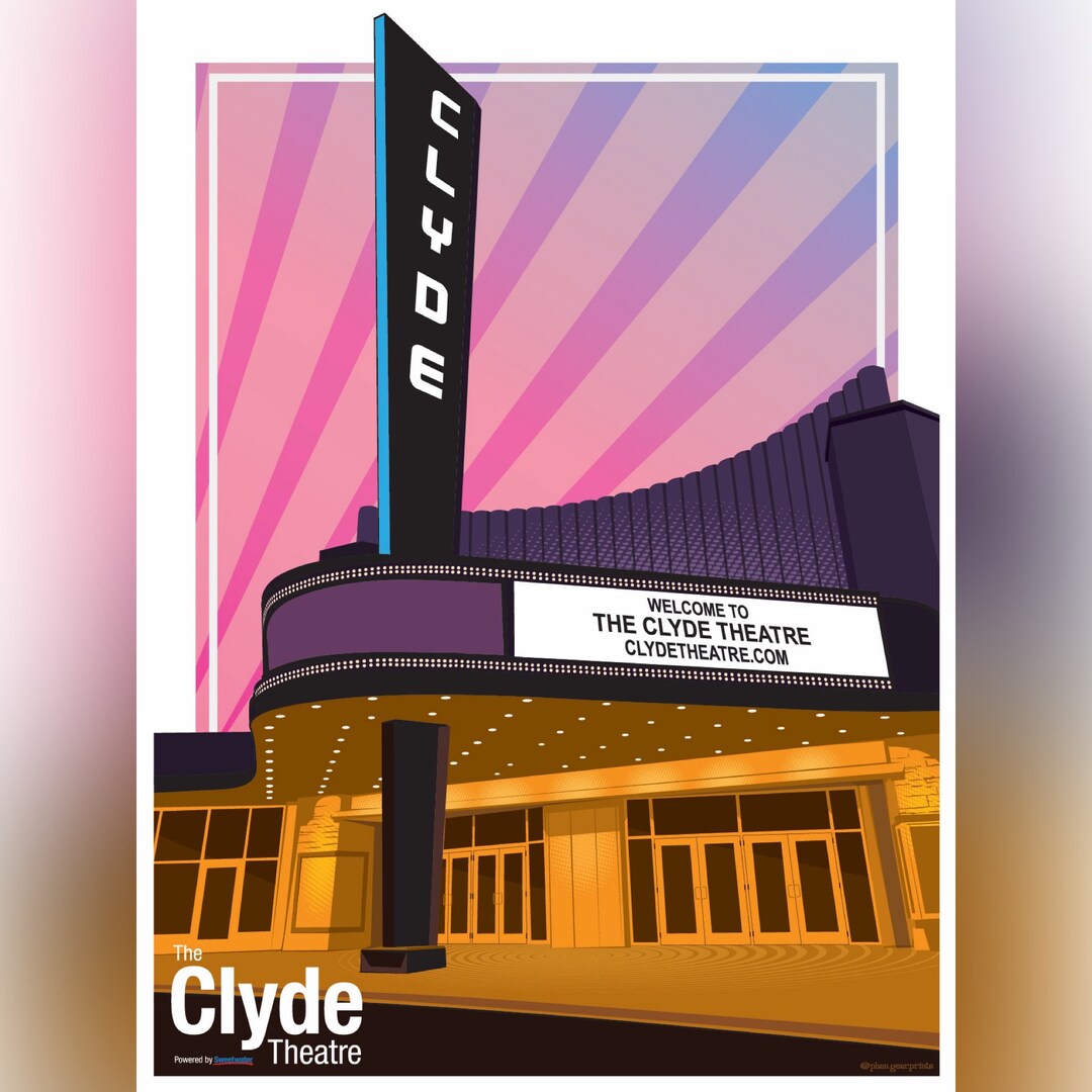 Fort Wayne - the Clyde Theatre 18"x 24" Print - Etsy