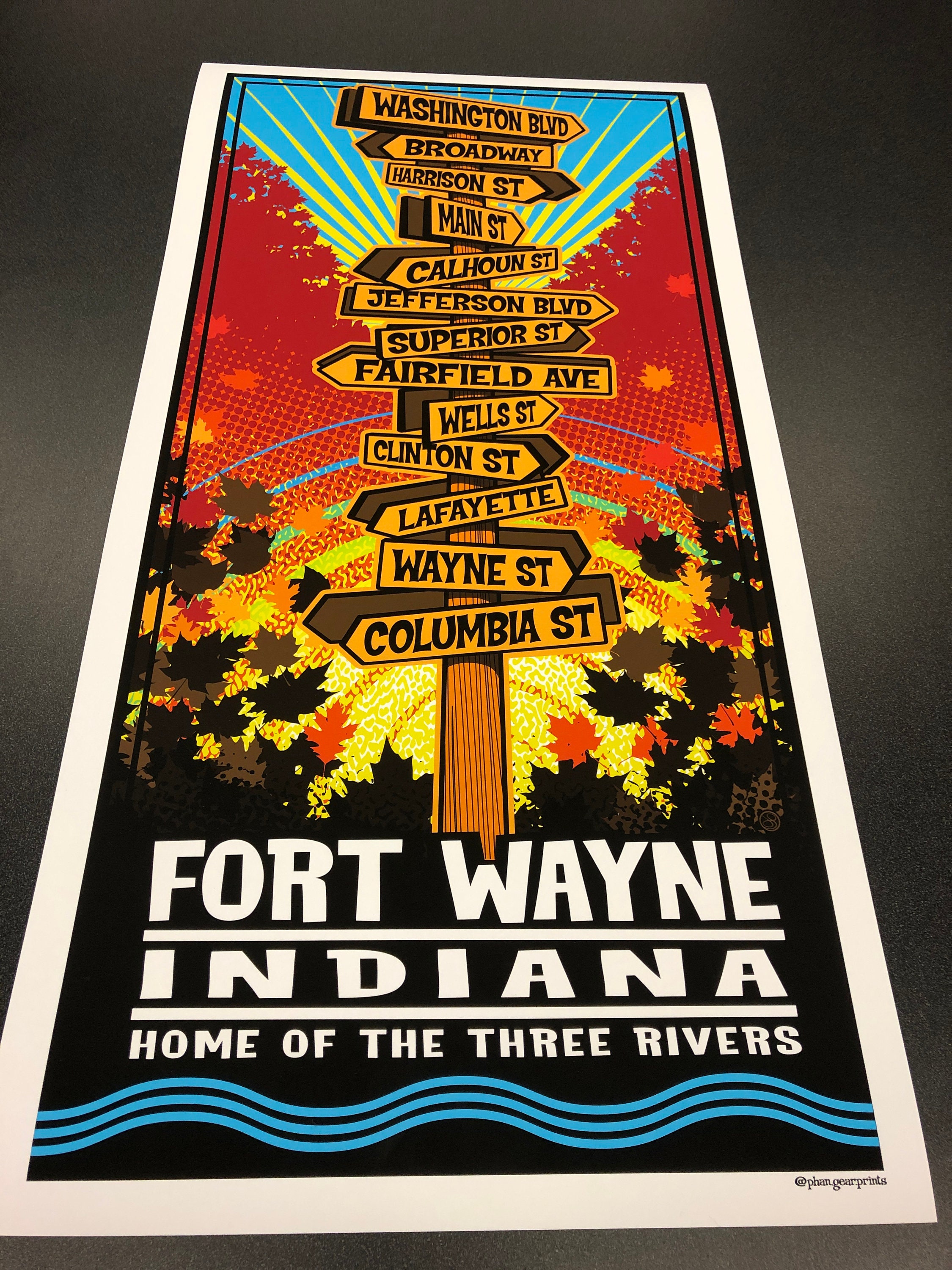 Fort Wayne Indiana: Home of the Three Rivers Print - Etsy
