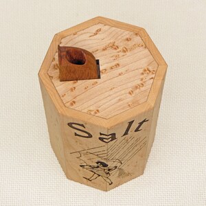 Handcrafted Wooden Salt Carton - Etsy
