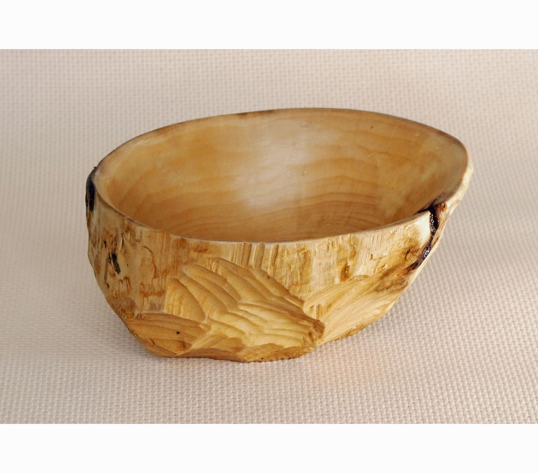 Small Bowl Carved From a Beaver Tree Stump - Etsy