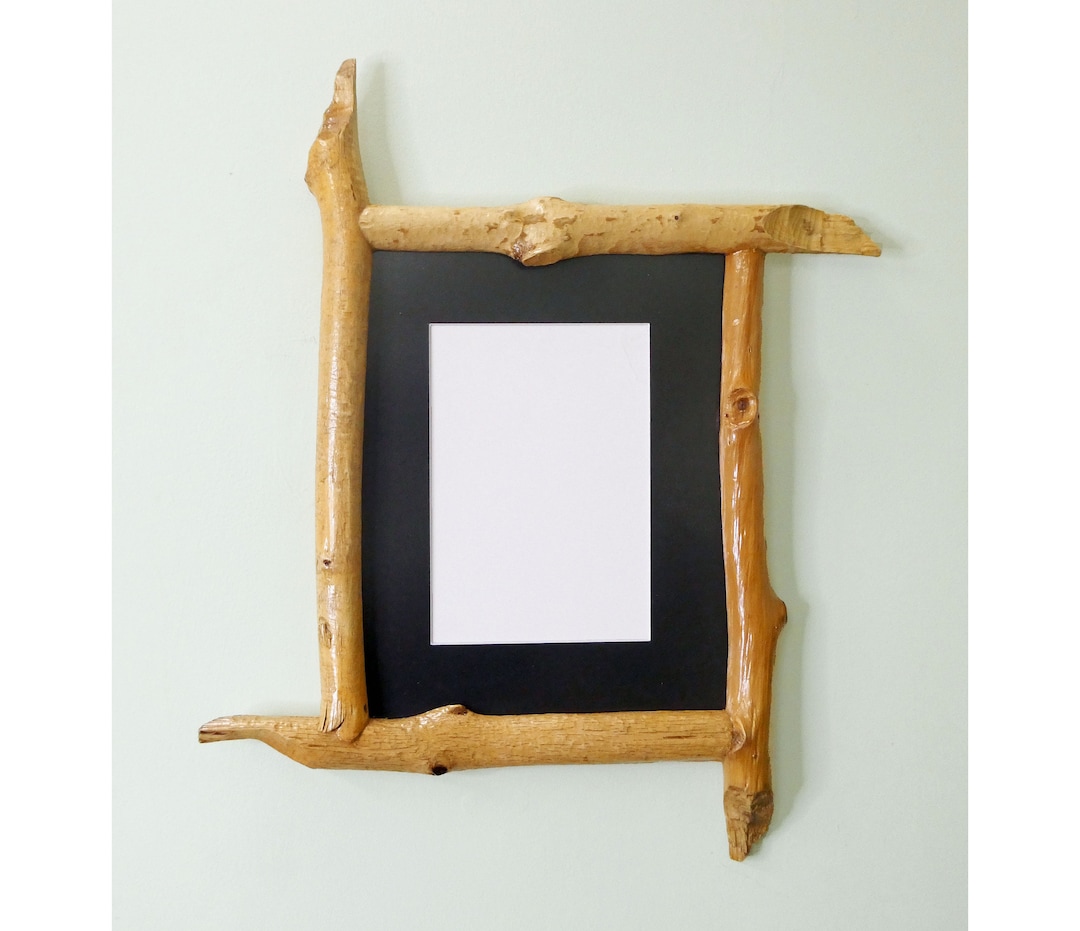 8 X 10 Picture Frame Made From Beaver-chewed Sticks - Etsy