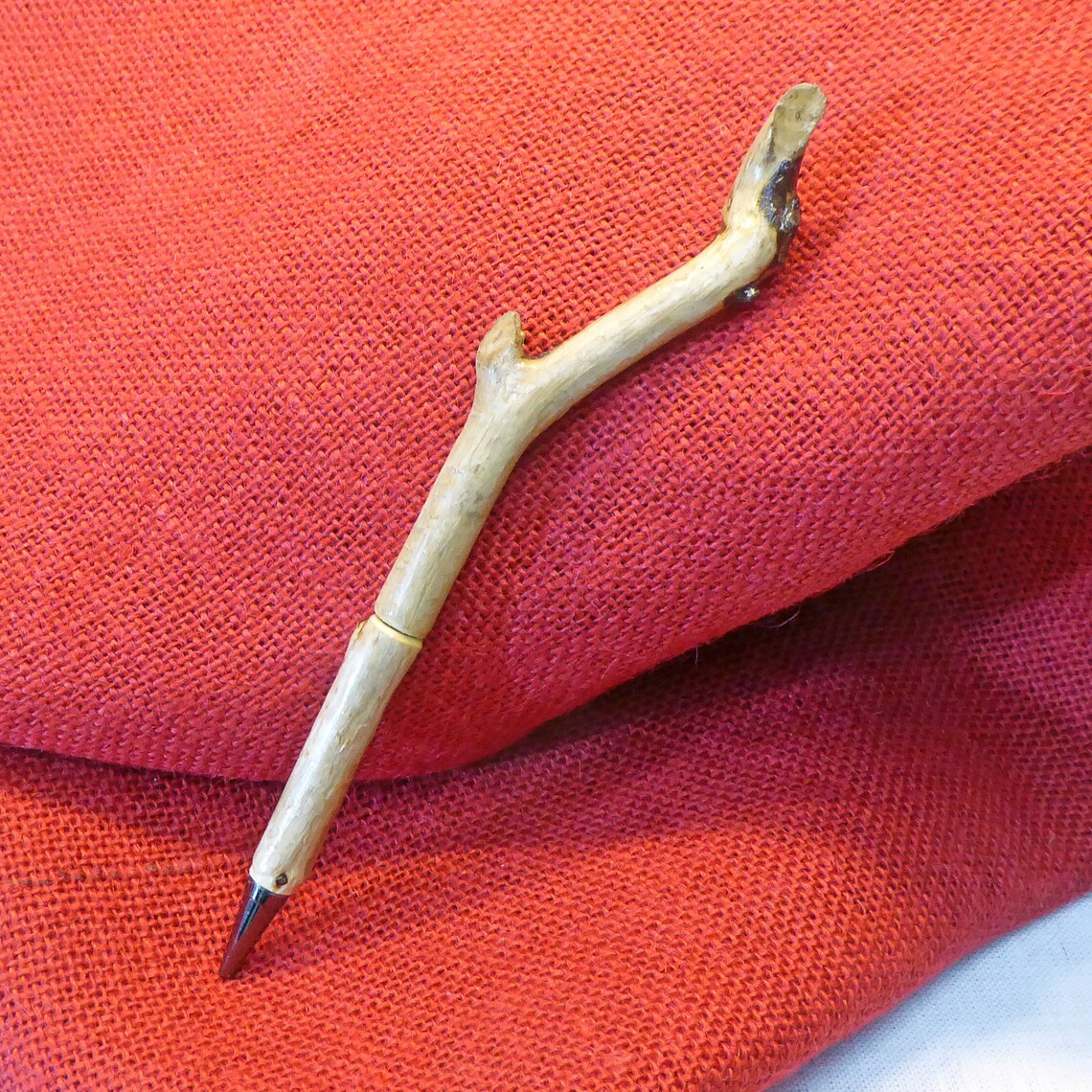 Twist Pen Made From a Beaver-chewed Stick With Box Made From a - Etsy