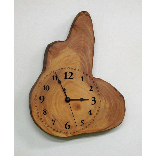 Natural Wood Clock - Etsy