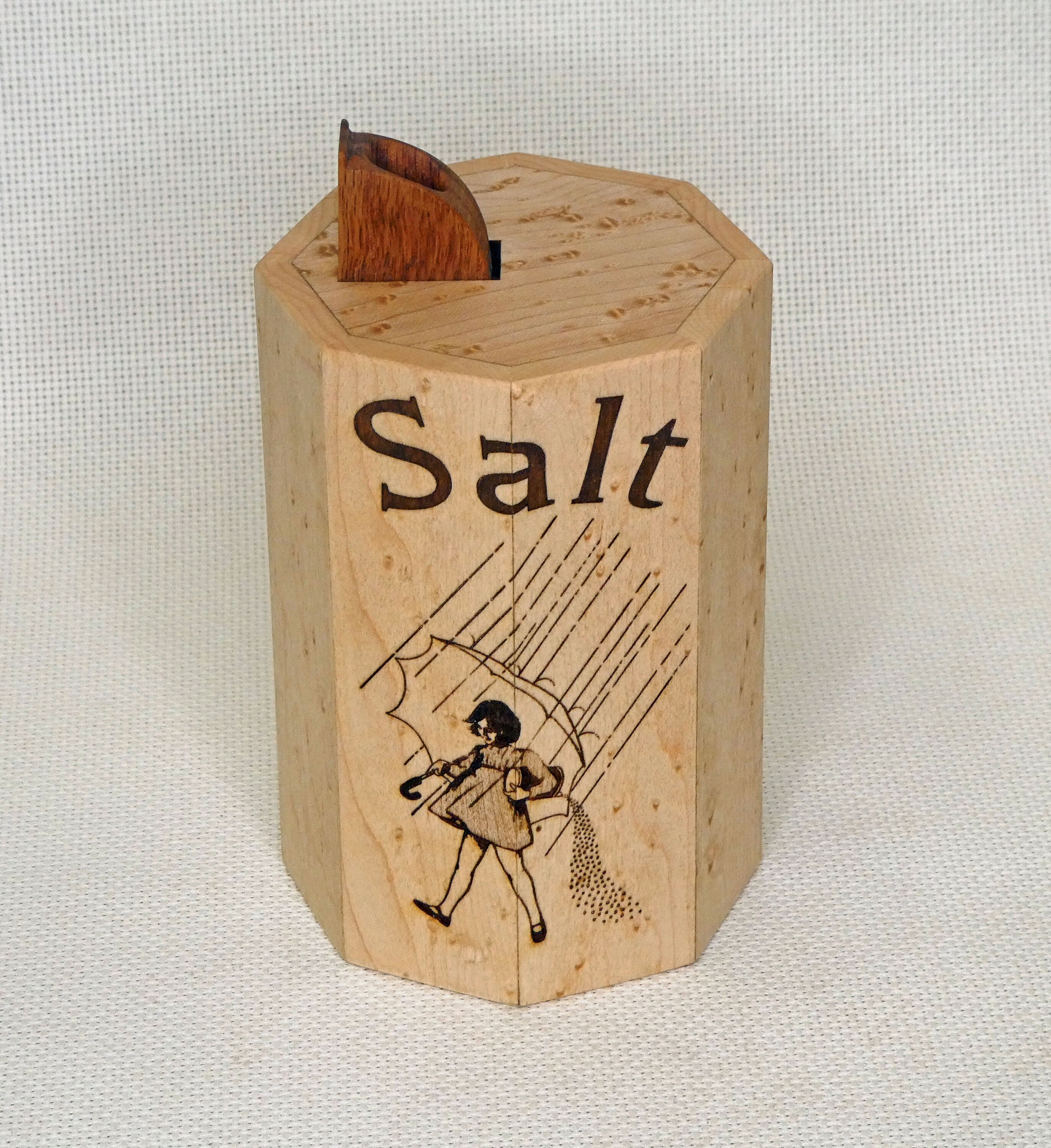 Handcrafted Wooden Salt Carton - Etsy