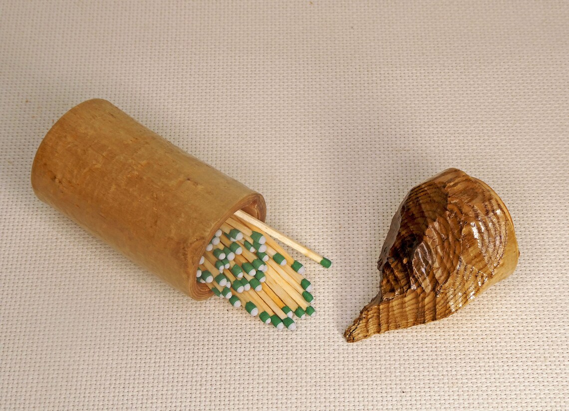 Small Box Made From a Beaver-chewed Log - Etsy