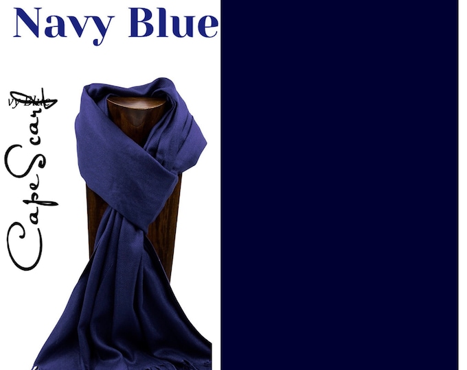 Navy Pashmina.shawl.pashmina Scarf.pashmina as a Favor.pashmina With ...