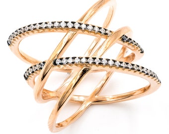 Double X Ring - Etsy