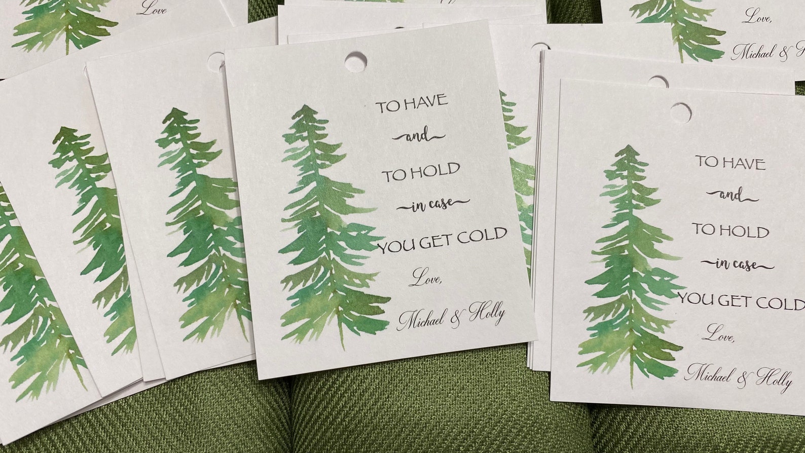 Pine Forest Tag for Pashmina. Pine Forest Design Tags. to Have - Etsy