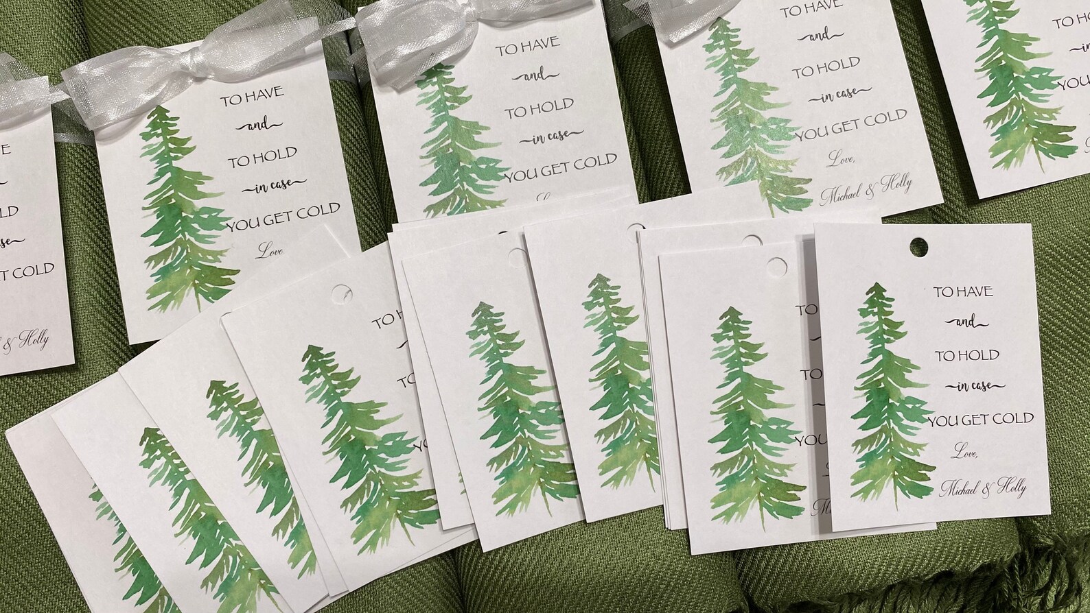 Pine Forest Tag for Pashmina. Pine Forest Design Tags. to Have - Etsy