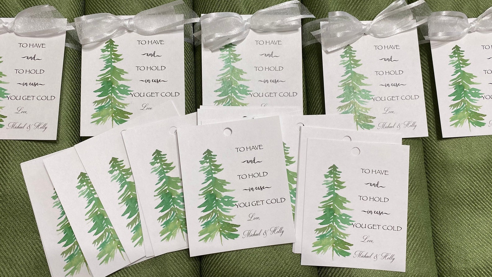 Pine Forest Tag for Pashmina. Pine Forest Design Tags. to Have - Etsy