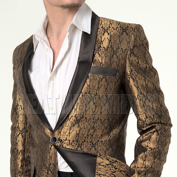 Gold Dinner Jacket - Etsy