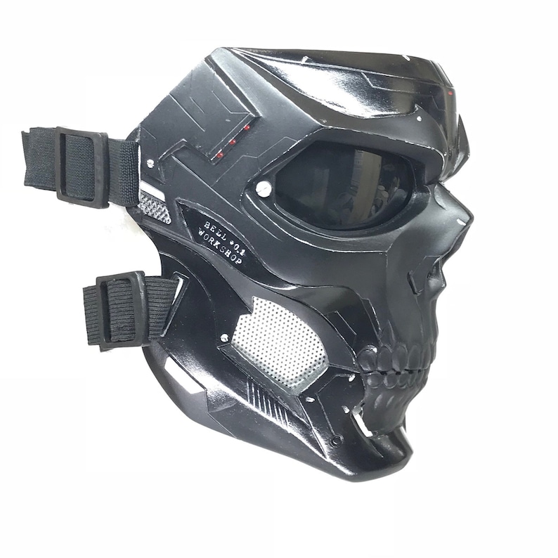 Tactical look skull mask complete set / all assembled | Etsy