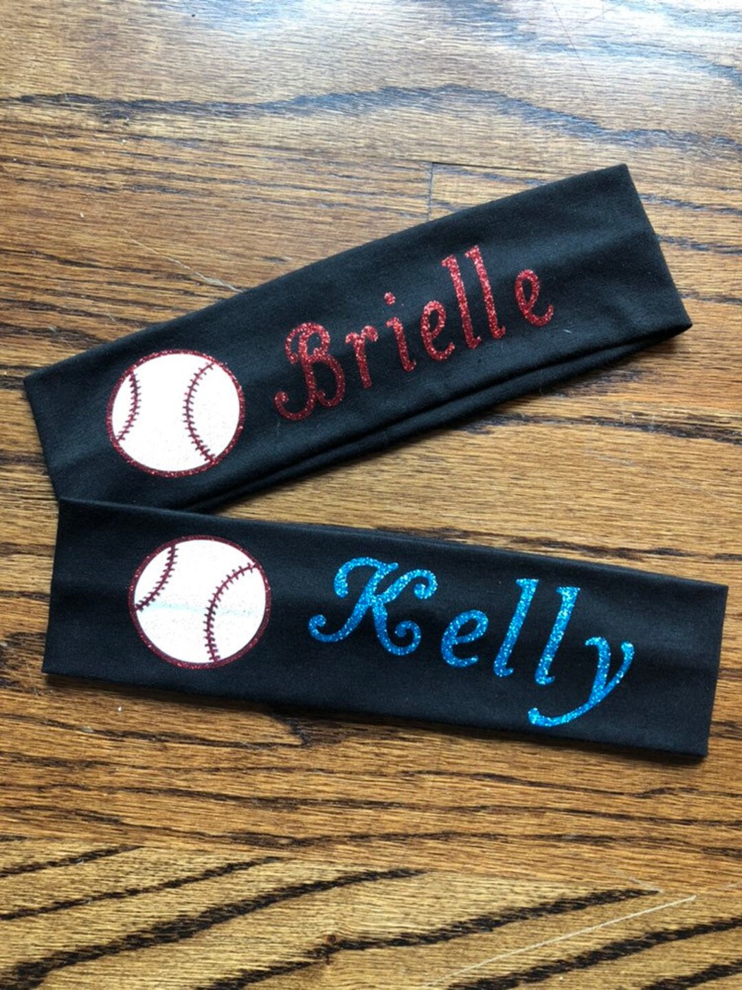 Girls Sports Headbands With Glitter Name - Etsy