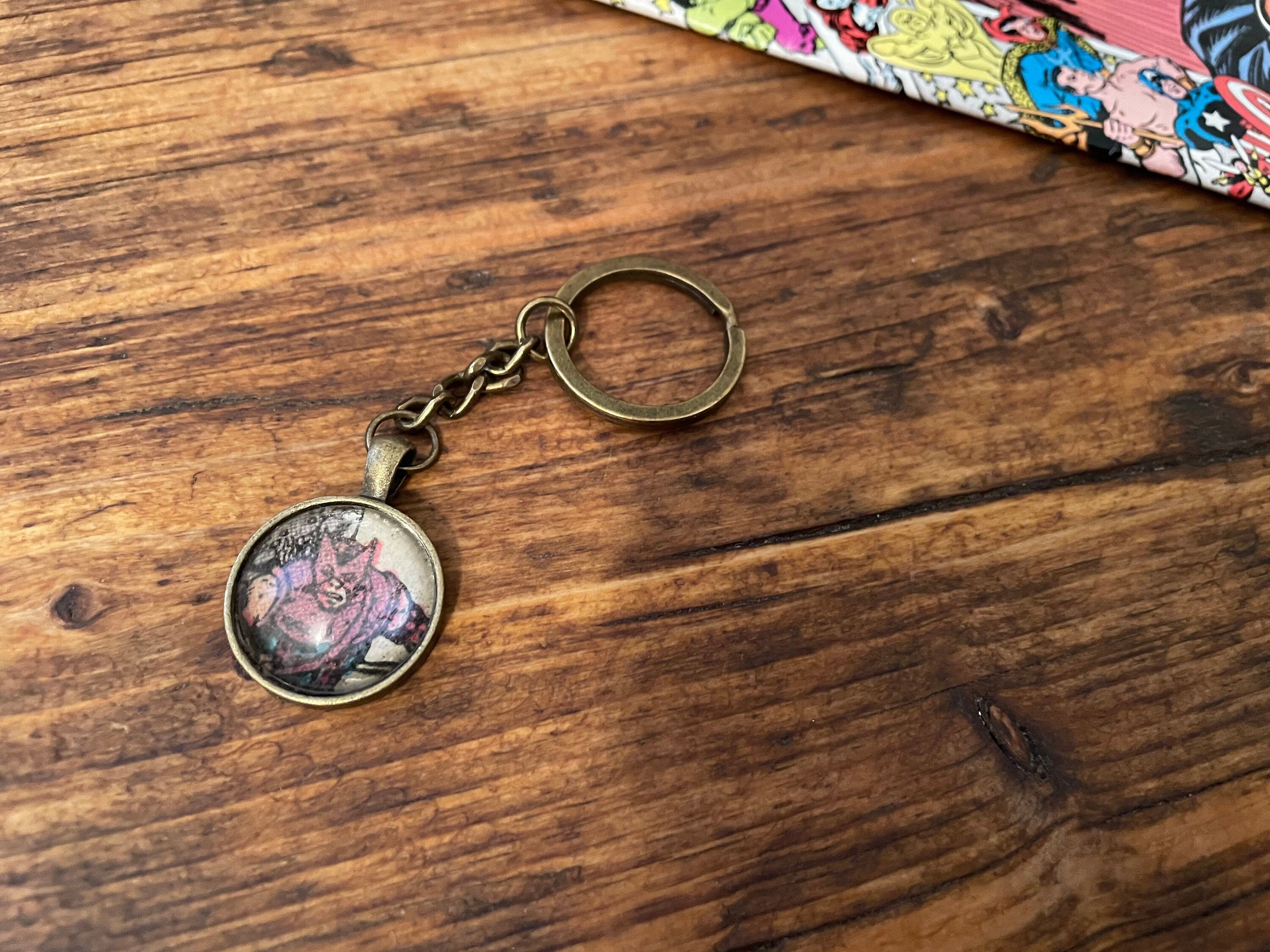 Marvel Avengers Hawkeye Comic Book Page Keychain, Keyring, Clint Barton ...