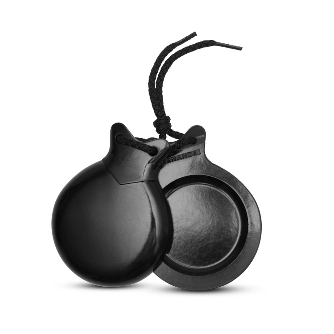 Black Flamenco Castanets – Spanish Percussion, Size 4 With Case - Etsy