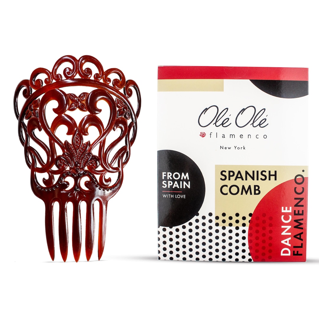 Brown Flamenco Hair Comb – Spanish Dance Peineta - Etsy