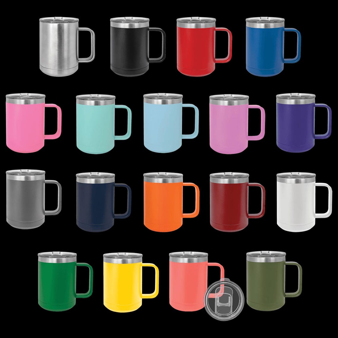 Custom Engraved Stainless Steel 15 Oz. Mug - Etsy