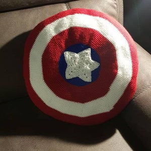 Captain America Shield Cushion Crochet Pattern - Etsy