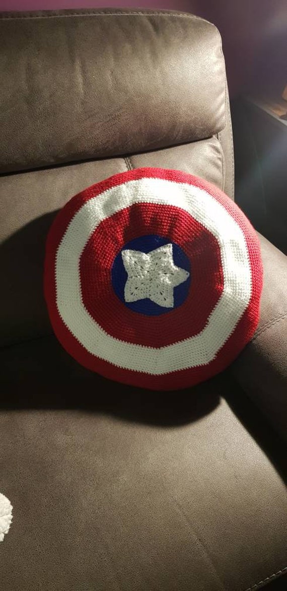 Captain America Shield Cushion Crochet Pattern - Etsy