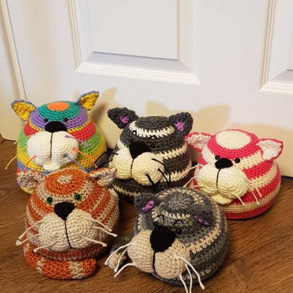 Cat Door Stop Crochet - Etsy
