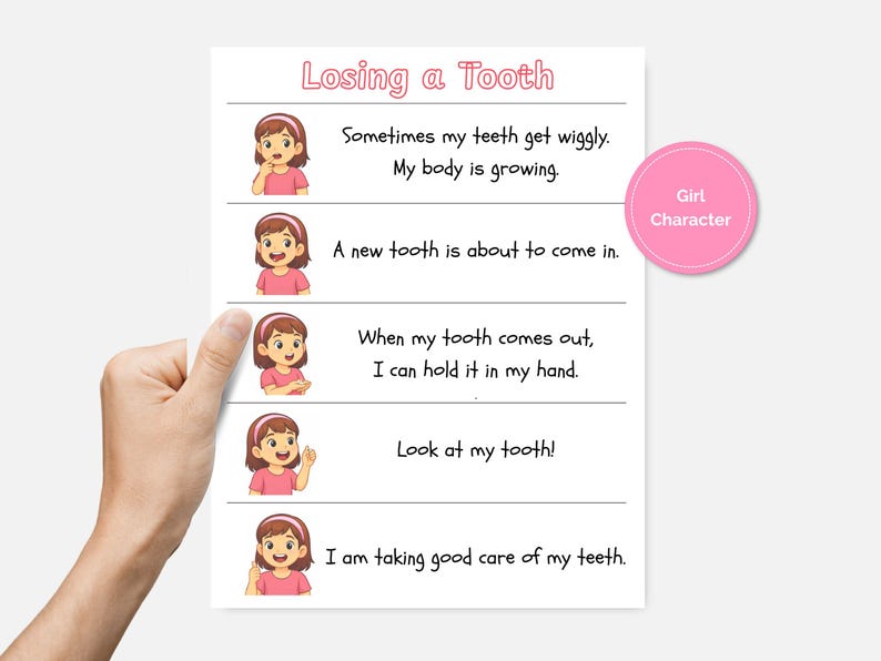 Losing a Tooth Social Story, Autism Special Education Resource (digital ...